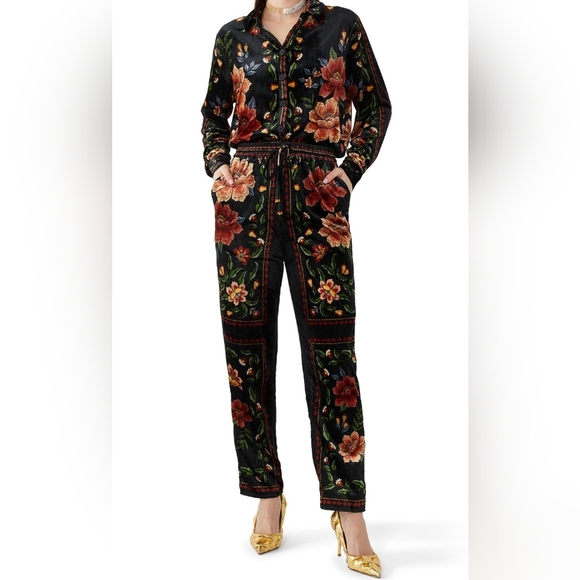FARM Rio | Pants & Jumpsuits | Farm Rio Velvet Macaws Garden Set | Poshmark